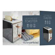 Kitchen Perfected 2 Slice Toaster Black & Rose Gold (E2025RG)