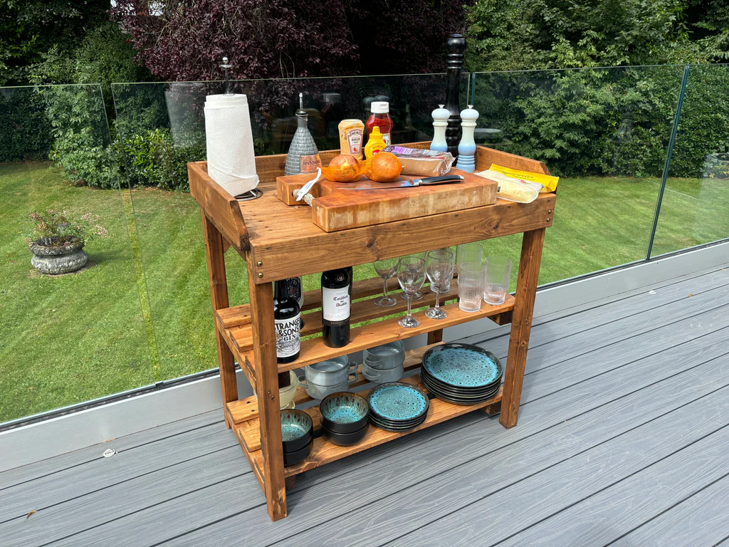 Charles Taylor Large Wooden Bbq Table